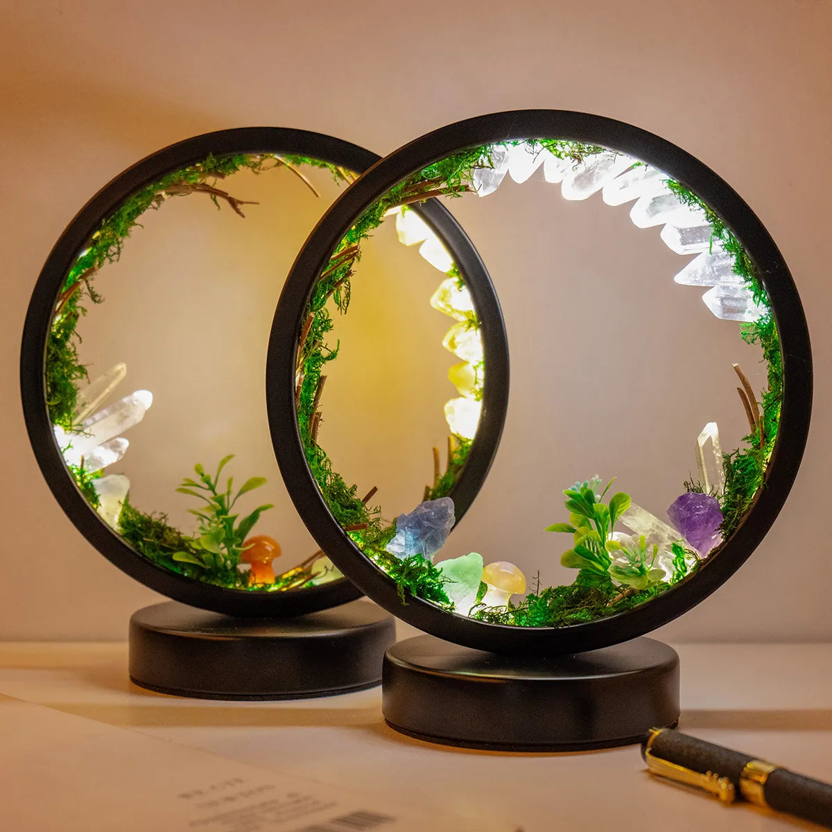 Natural Quartz Forest Lamp – Blackbrdstore