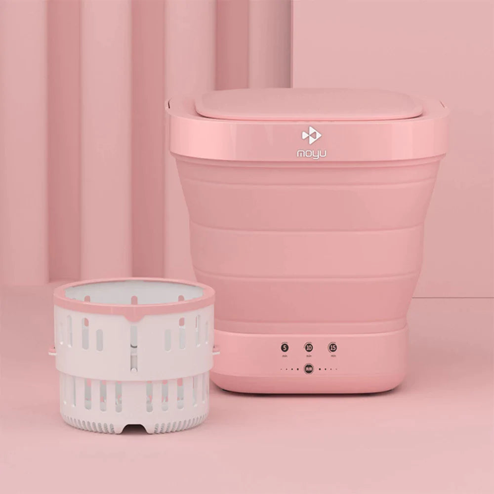 Foldable Portable Electric Washing Machine – Blackbrdstore