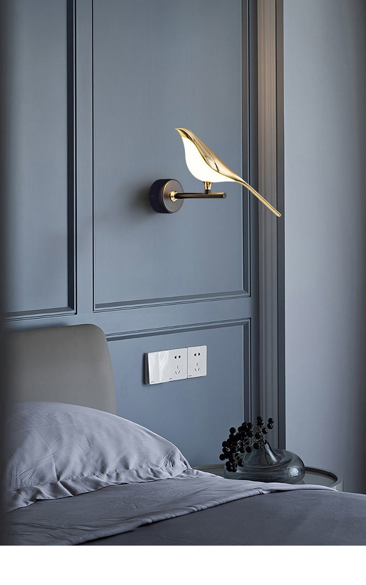 Gold Birds Wall Sconce Light – Blackbrdstore