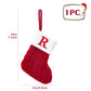 Knitted Christmas Alphabet Letters Socks - Blackbrdstore