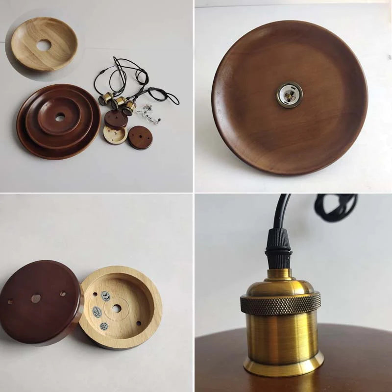 Solid Wood Disc Pendant Light – Blackbrdstore