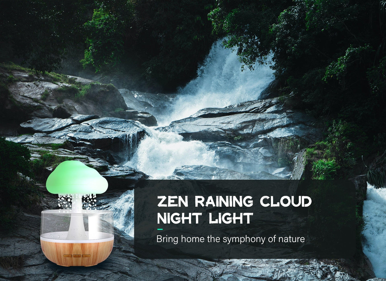 Zen Raining Cloud Essential Humidifier – Blackbrdstore