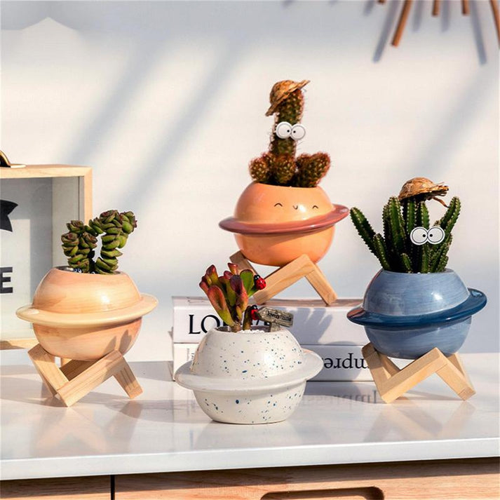 Planet Ceramic Pot