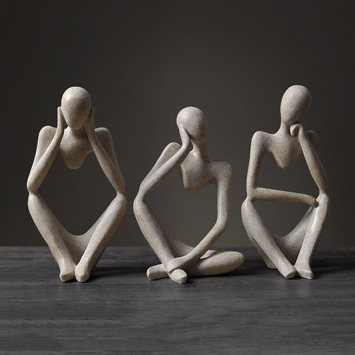 Creative Abstract Miniature Figurines